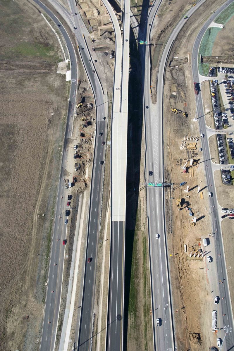 Aerial photos - 35W Construction - January 2015 - LBJ, NTE & NTE 35W ...