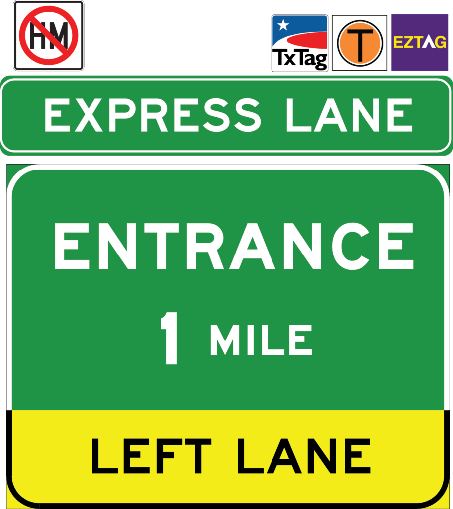 Understanding TEXpress Lanes Signage - LBJ, NTE & NTE 35W TEXpress Lanes