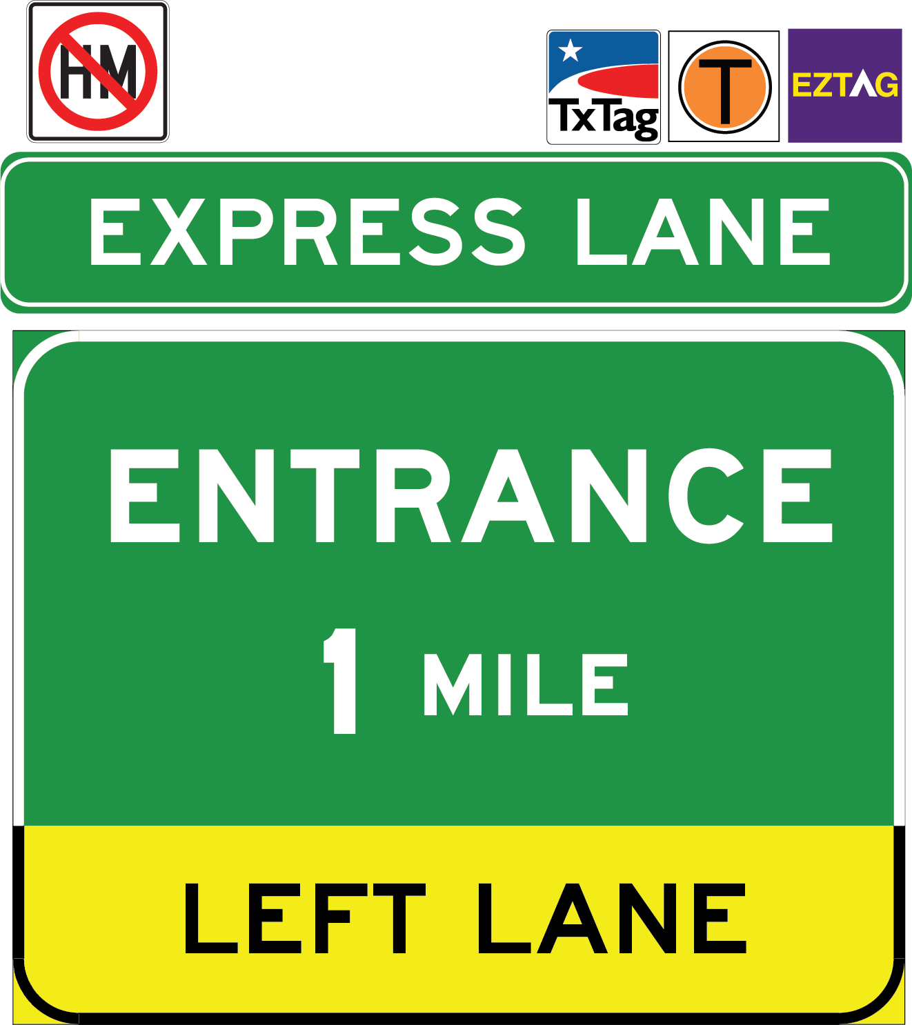 Understanding TEXpress Lanes Signage - LBJ, NTE & NTE 35W TEXpress Lanes